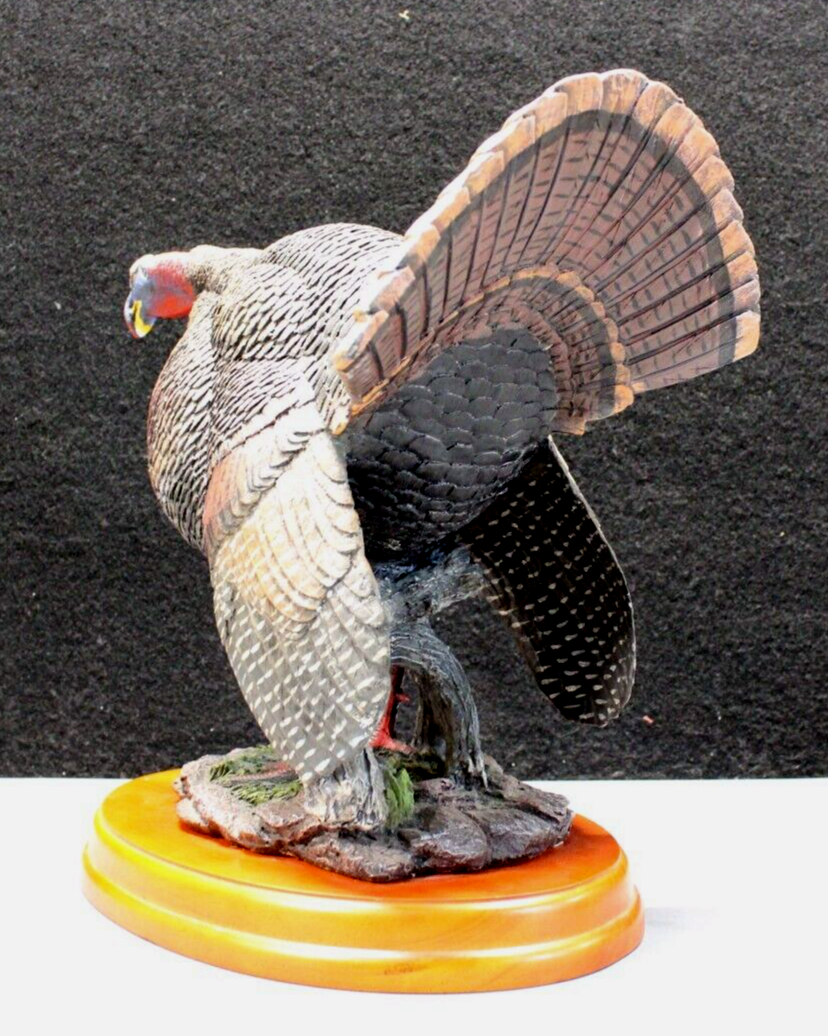 VINTAGE National Wild Turkey Federation Turkey Resin Statue (SET OF 2 ...