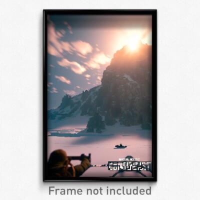 Pixel Art Poster - Arctic Conquest (8 Bit Psychedelic Trippy Video Game ...
