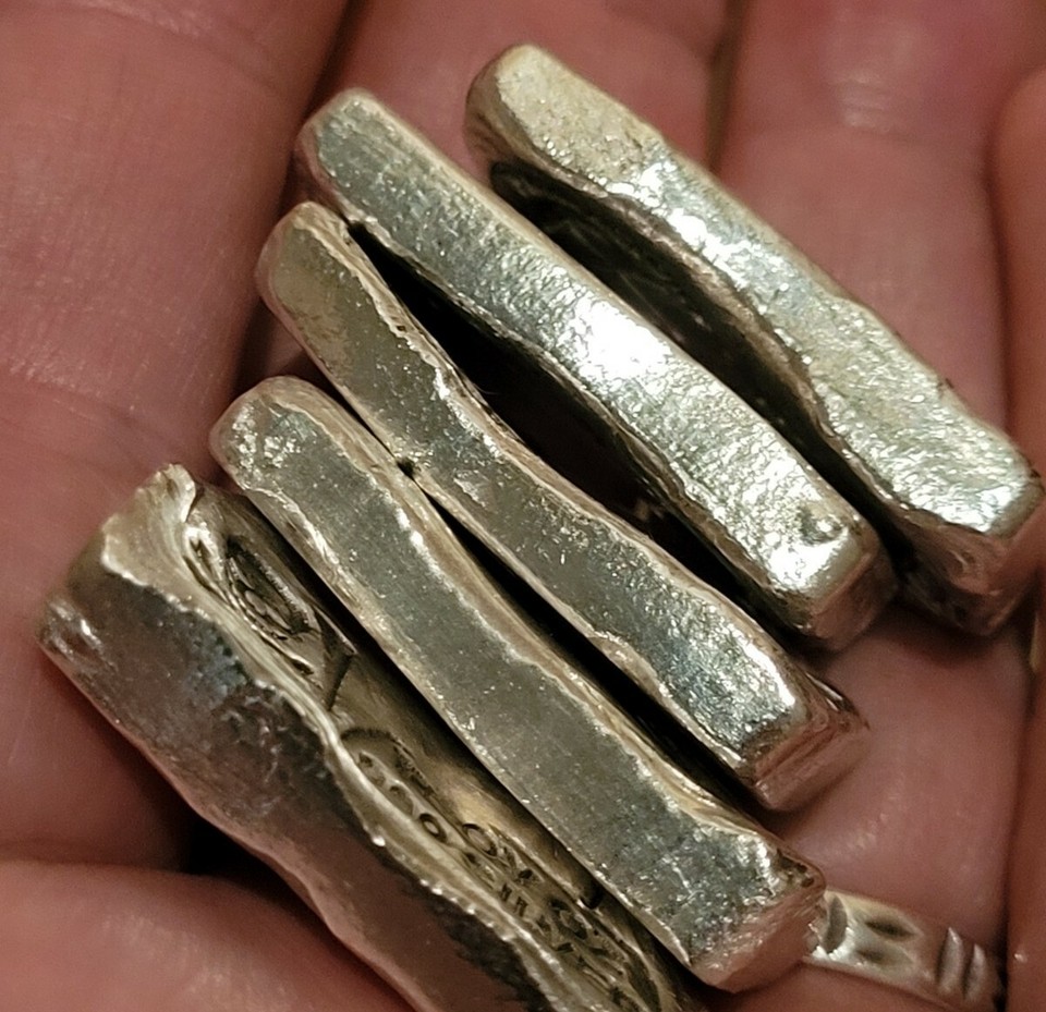 Prospector's Gold & Gems 1 oz Skull n Bones Silver Bar .999 Fine Silver ...