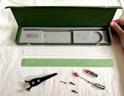 vintage Keuffel & Esser Doric Lettering Set #8915 (8095 lettering ...