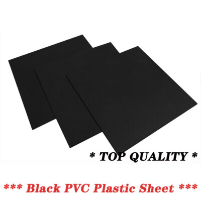 Black PVC Plastic Sheet 0.2mm - 1mm Thick l 200x200mm 300mmx300mm ...