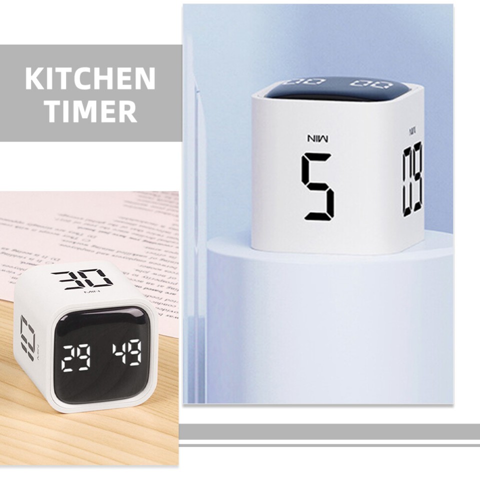 Cube Timer Digital Timer Portable Alarm Cube Timer for Study Cooking ...