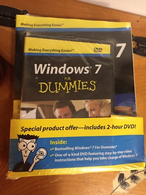 Windows 7 For Dummies Book & DVD - NEVER OPENED | eBay