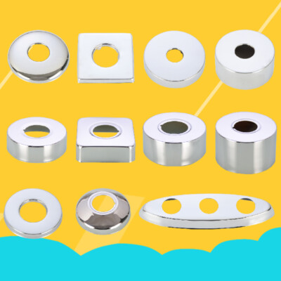 Faucet Plate Hole Tap Cover Deck Plate Stainless Steel Bathroom Kitchen ...