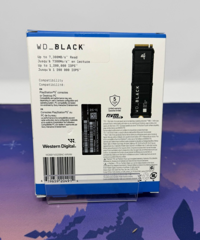 PlayStation PS5 Western Digital WD_BLACK SN850P 2TB M.2 NVMe Internal ...