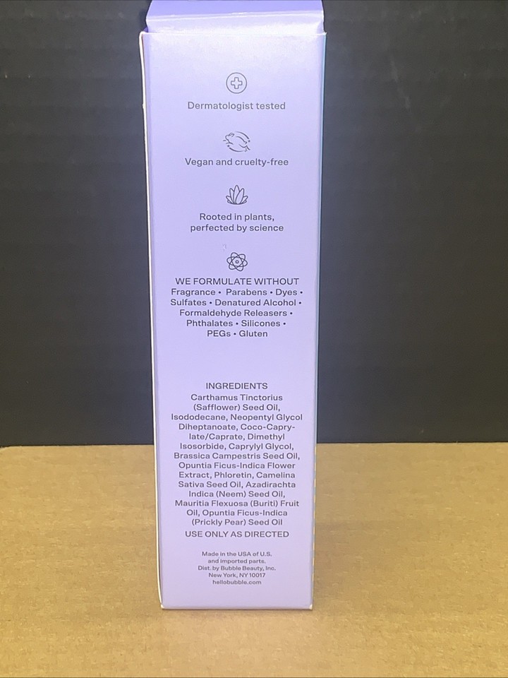 Bubble Skincare Float On Soothing Facial Oil Serum, For All Skin Types ...