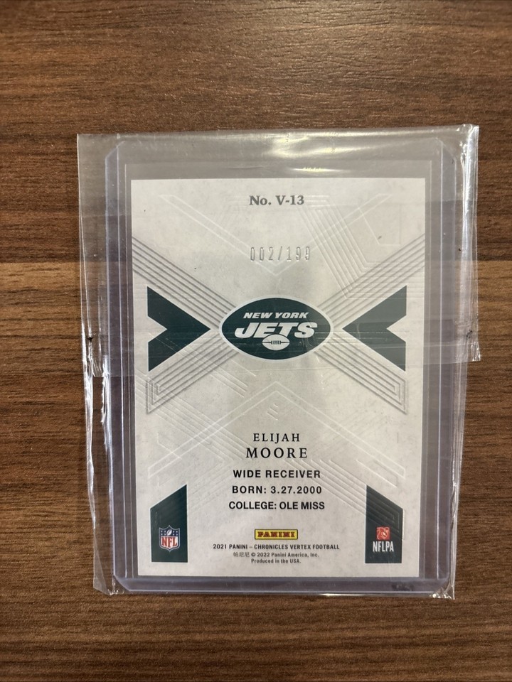 2021 Panini Chronicles - Vertex Elijah Moore #V-13 Red /199 (RC) | eBay