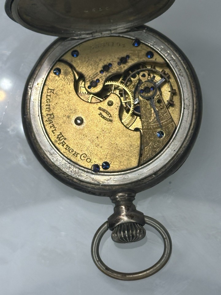 1800’s ELGIN COIN SILVER POCKET WATCH FOR REPAIR or PARTS | eBay