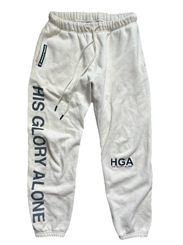 HGA His Glory Alone Sweatpants Men’s Size Large Joggers Fleece Graphic ...