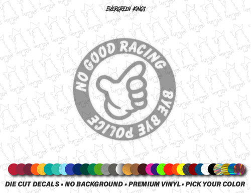 NO GOOD RACING CIRCLE Decal Round Sticker Japan NGR Kanjo Shutoko C1 ...
