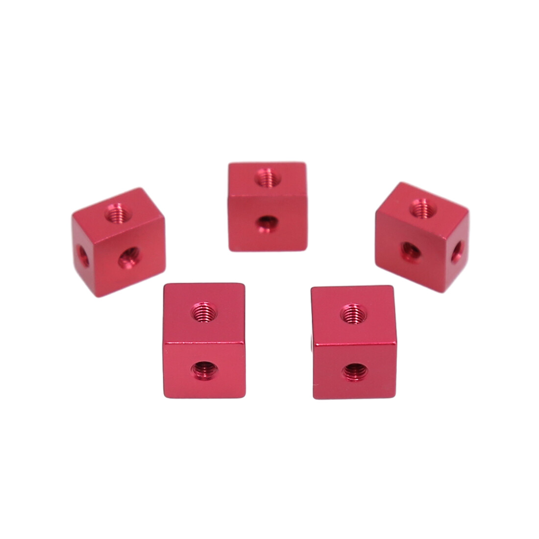 M3 Cube Connector Aluminium Fixing Bracket 10mm Square Spacer Standoff ...