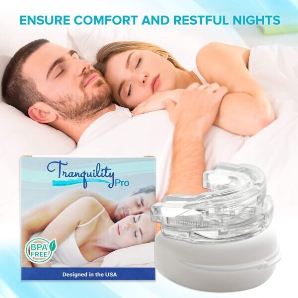 TRANQUILITY PRO Adjustable Mouthpiece Anti-Snoring Mouth Guard Stop ...