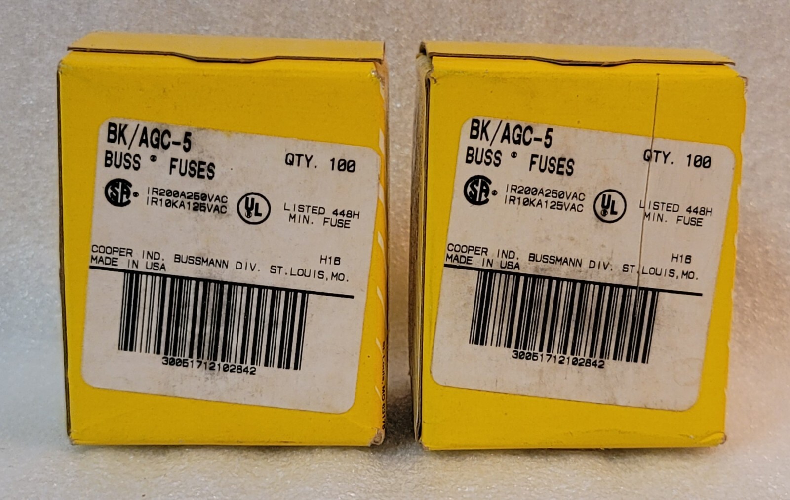 BK/AGC-5 5 Amp 250 V Buss Fuses | eBay