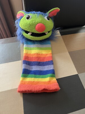 The Puppet Company Hand Puppet Sockette RAINBOW Orange, Yellow, Blue ...