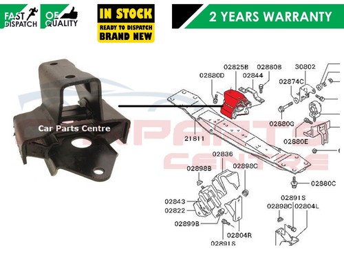 FOR MITSUBISHI L200 2.5 DT TD K74 REAR GEARBOX ENGINE MOUNT MOUNTING ...