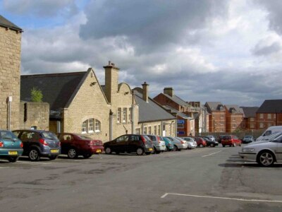 Photo 6x4 The rear of Wombwell Library Low Valley From the car park ...