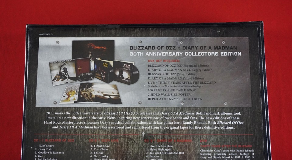 Ozzy Blizzard Of Ozz/Diary Of A Madman 30th Anniversary Collectors ...
