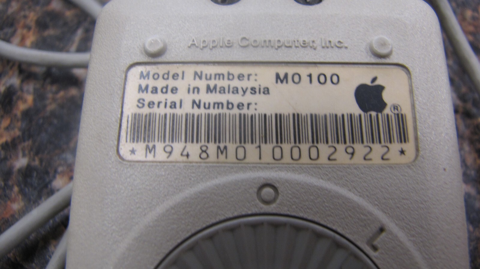 Vintage Apple M0100 Desktop Mouse IIe - CM37 | eBay