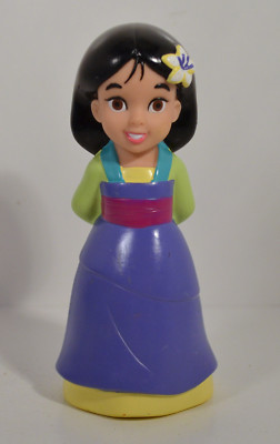 5" Mulan Squeeze Bath Pool Water Toy PVC Figure Doll Disney Parks ...