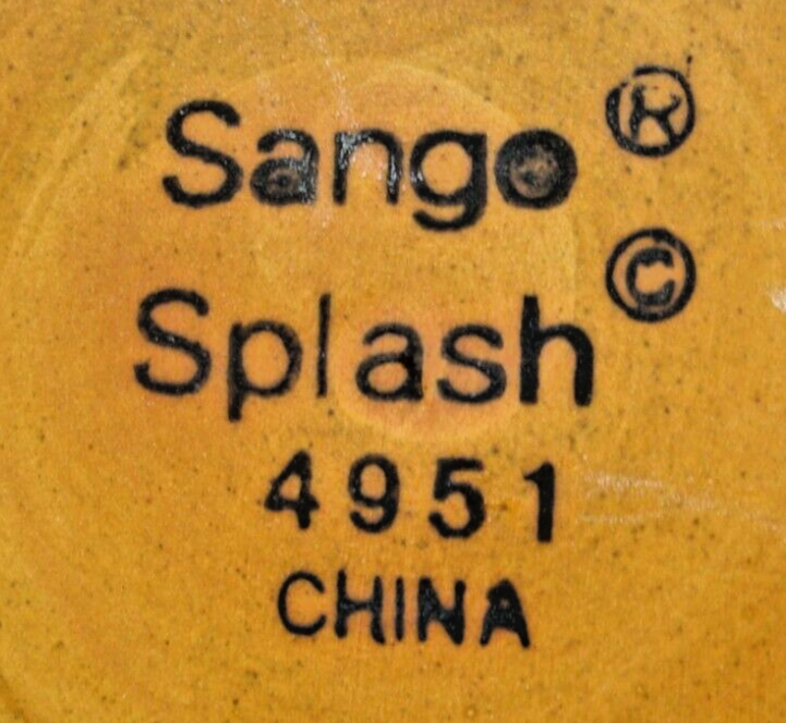 Sango Splash Brown 4951 Chop Plate Round Platter 12" | eBay