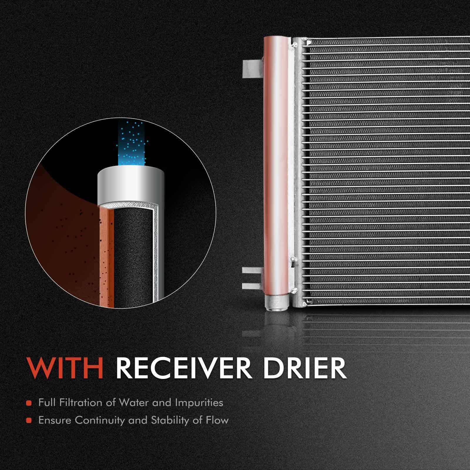 AC Condenser & Cooling Fan Assembly Kit for Chevrolet Cobalt 05-10 ...