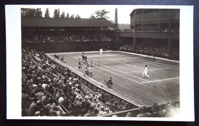 WIMBLEDON c.1937 VIEW OF COURT ONE, E. TRIM & Co WIMBLEDON ORIGINAL ...