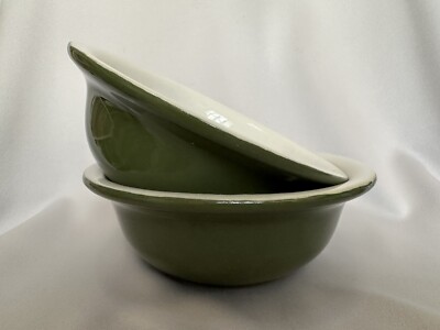 Set of 2 GREEN Vintage Tepco China Restaurant Ware USA BOWLS 6" | eBay