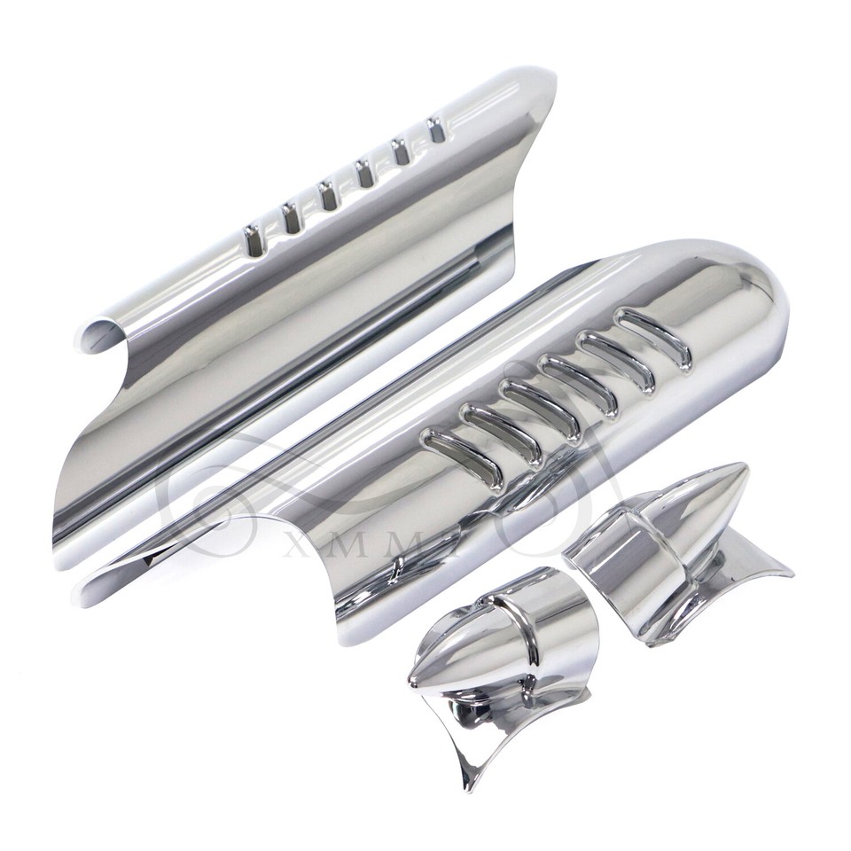 Chrome Lower Fork Leg Cover For Harley Electra Tri Glide FLHT FLHTCUTG ...