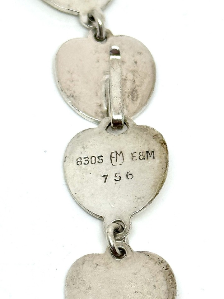 Vintage Eiler & Marloe (E&M) Denmark 830 Silver Necklace - 16" | eBay