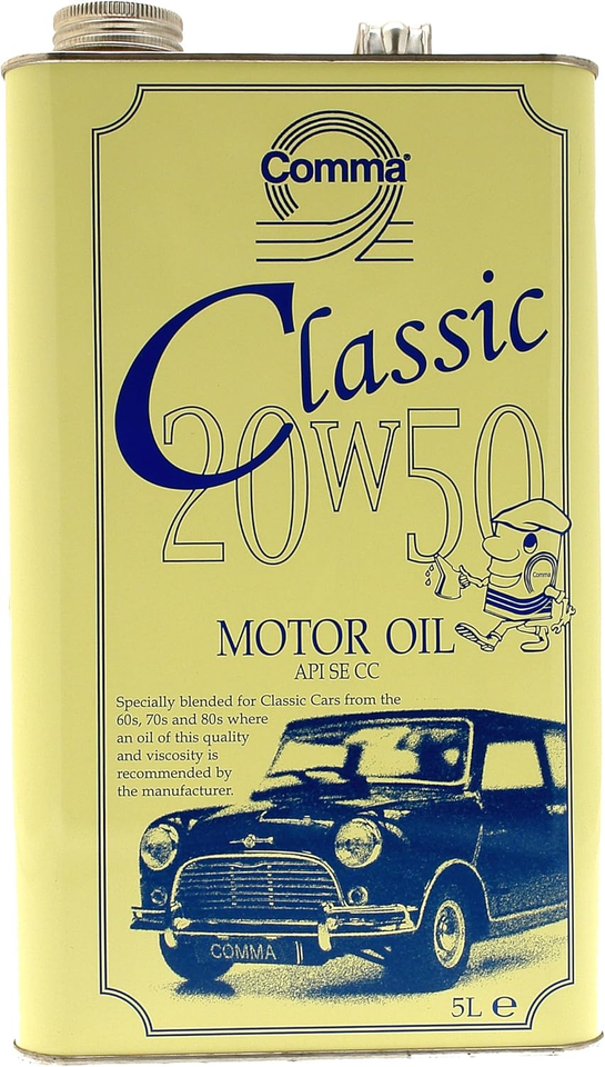Comma - Classic Motor Oil Car Engine Performance 20W50 Old Engines - 5L ...