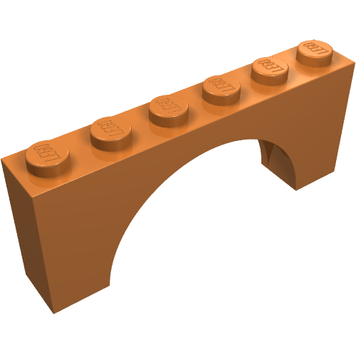 LEGO® Part 3307 - Arch 1 x 6 x 2 - Thick Top with Reinforced Underside ...