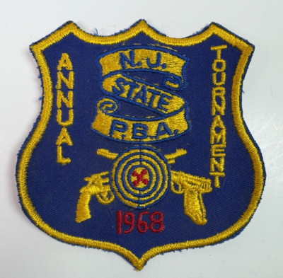 NJ State PBA Annual Tournament 1968 New Jersey NJ Police Patch | eBay