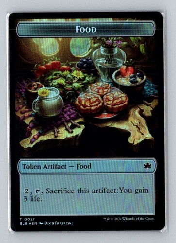 1x MTG - FOIL Food Bushy Bodyguard Token (27/20) - Bloomburrow - BLB ...