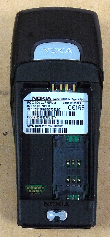 Nokia 6200 - Black and Silver ( AT&T ) Very Rare Cellular Phone ...