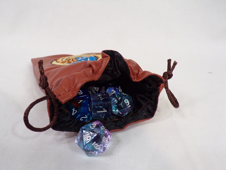 Hognose Snake Nat 1 D&D Dice Bag Faux Leather Bag of Holding Dungeons ...