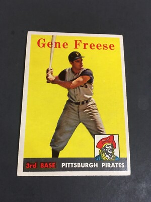 1958 TOPPS GENE FREESE, #293, NM (Free ShIpping on Any 3 Cards) | eBay