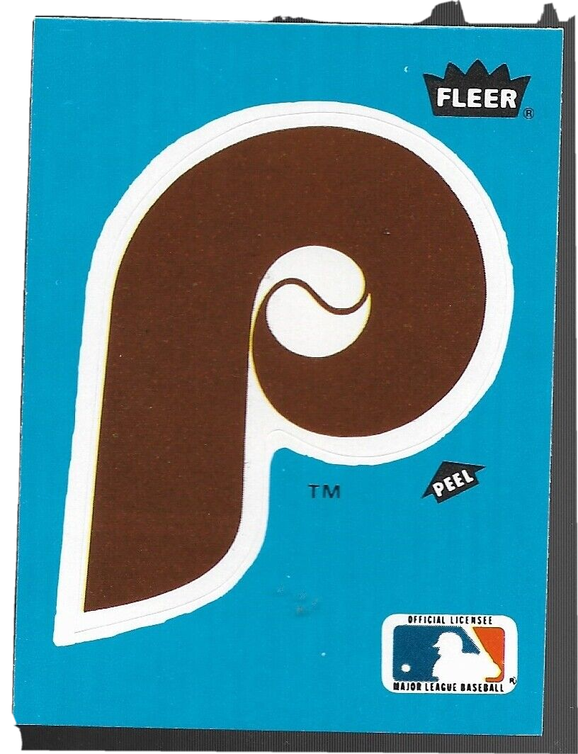 1985 Fleer Stickers Philadelphia Phillies Insert Logo Contest | eBay
