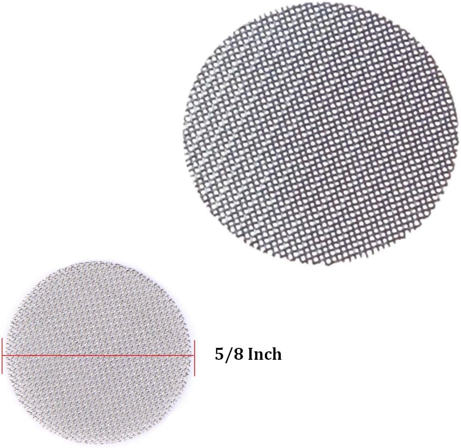 100 Pieces 60 Mesh 5/8 Inch Stainless Steel Screens Pipe Screen Filters ...