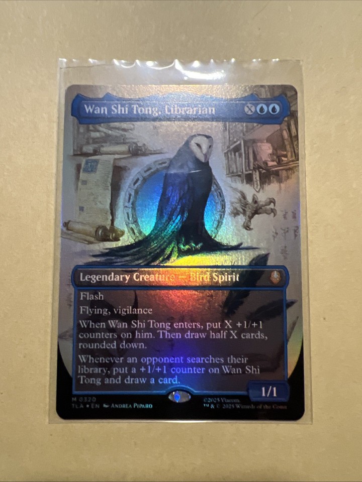 MTG Wan Shi Tong, Librarian TLA 0320 M NM Borderless FOIL | eBay