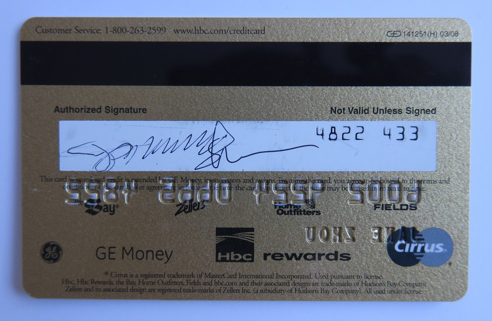 Hudson's Bay Company • The Bay • HBC • expired department store credit ...