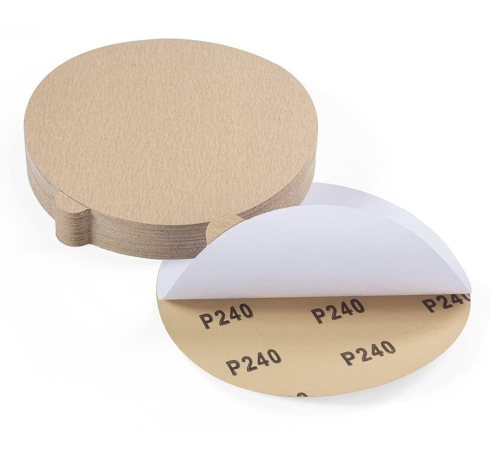 6 in PSA Sanding Disc Self Adhesive 40-800 Grit Sticky Back DA Sander ...