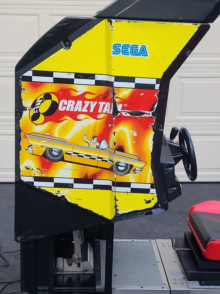 CRAZY TAXI Racing Sit Down Driving Arcade Video Game Machine - CRT ...