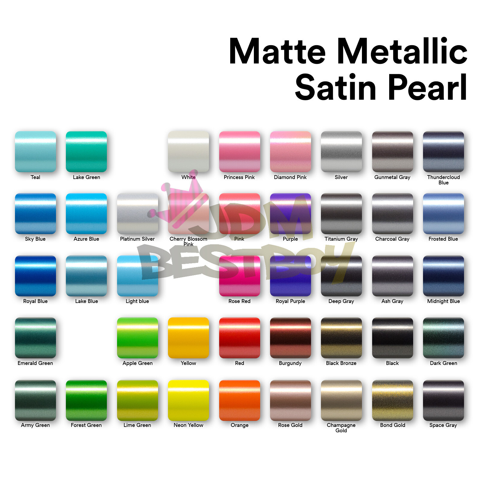 Premium Matte Metallic Satin Pearl Diamond Pink Vinyl Car Wrap Sticker ...