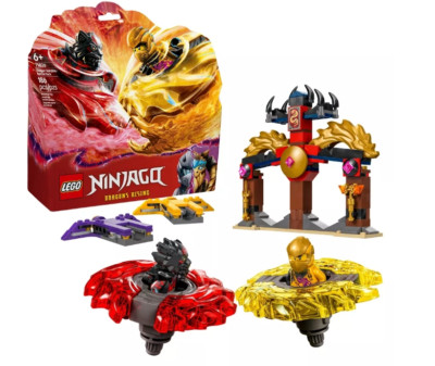 NINJAGO Dragon Spinjitzu Battle Pack Spinning Blade Building Toy 71826 ...