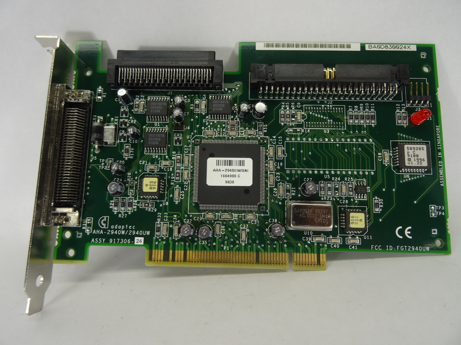 ADAPTEC WIDE SCSI CONTROLLER CARD AHA-2940W/2940UW | eBay