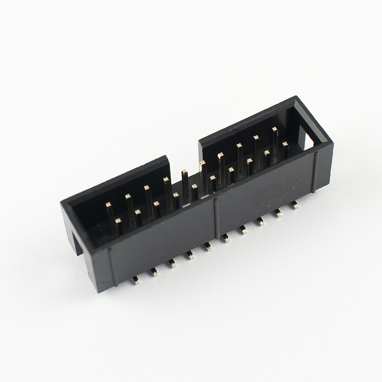 10Pcs 2.54mm Pitch 2x10 Pin 20 Pin SMT Male Shrouded PCB Box header IDC ...