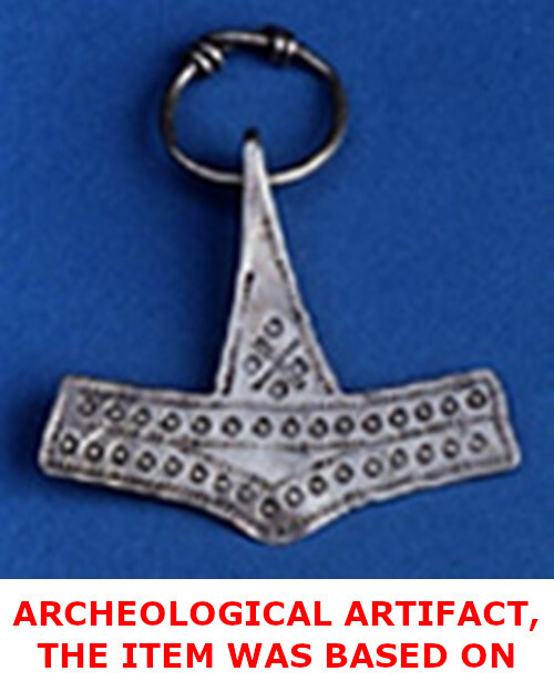 925 Silver Danish Thor's Hammer. Viking Jewelry. Mjolnir. Pagan ...