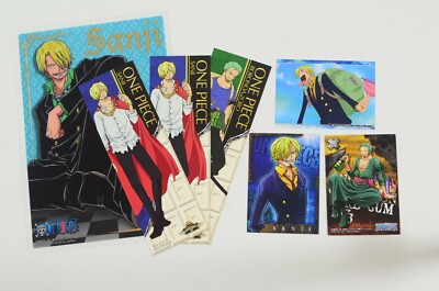 ONE PIECE Set Zoro Mini paper card, Bookmark? Plastic sheet (Sanji ...