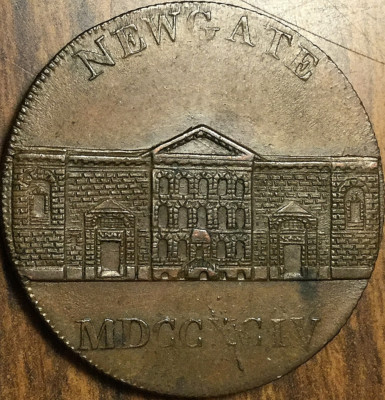 1794 MIDDLESEX NEWGATE PRISON HALF PENNY TOKEN | eBay