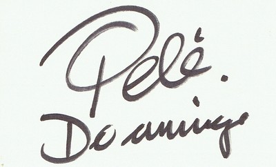 Pele Signed Vintage Album Page - Pre Certified ACOA | eBay